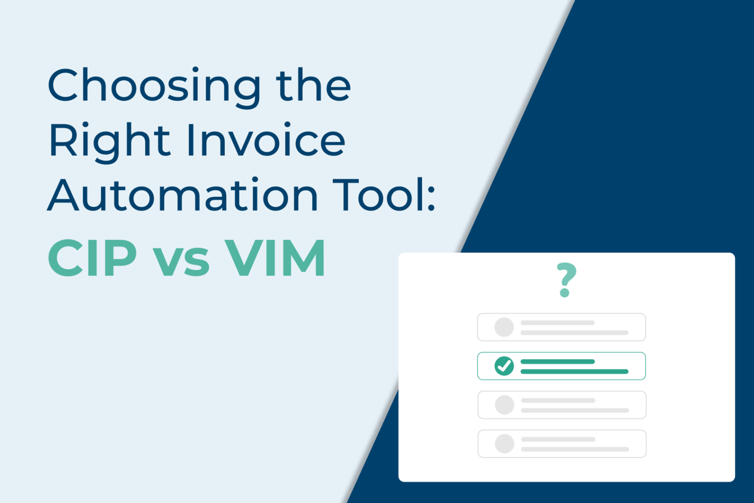 Vendor Invoice Management: CIP vs. VIM Tools